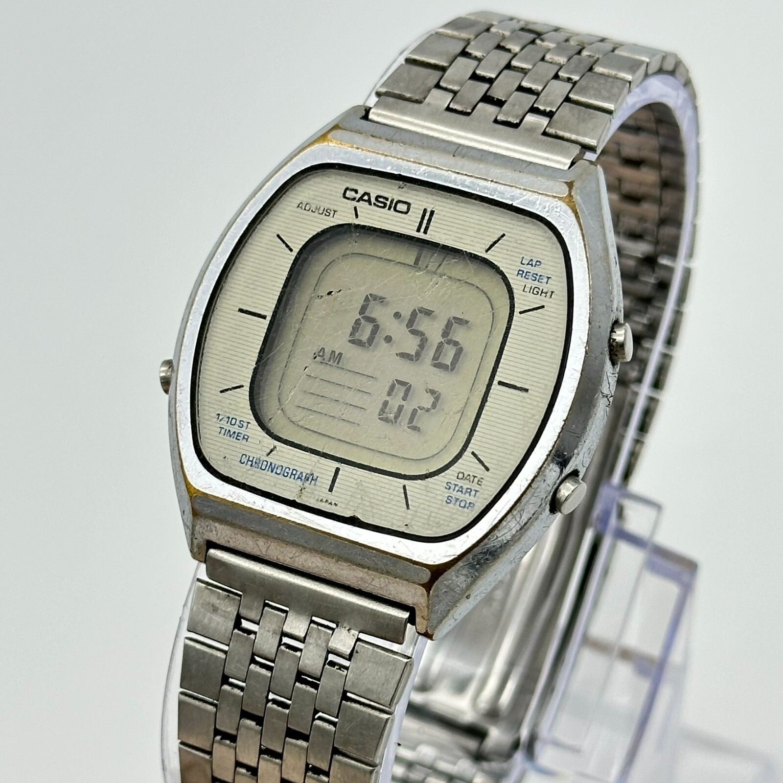 Vintage 1980s Men's CASIO Chronograph Time-Scan Digital Watch, Working ...