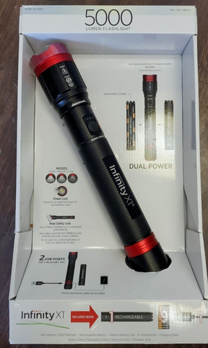 Infinity X1 5000 Dual Power Rechargeable or Battery Flashlight | eBay