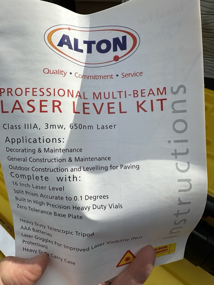 ALTON rotary laser level kit | eBay