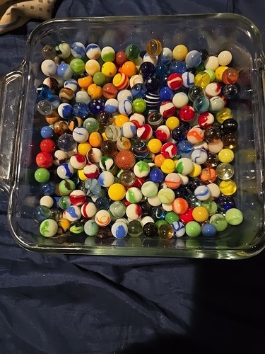 Big Marble Collection Of Miscellaneous Marbles. More Than 300 Marbles ...