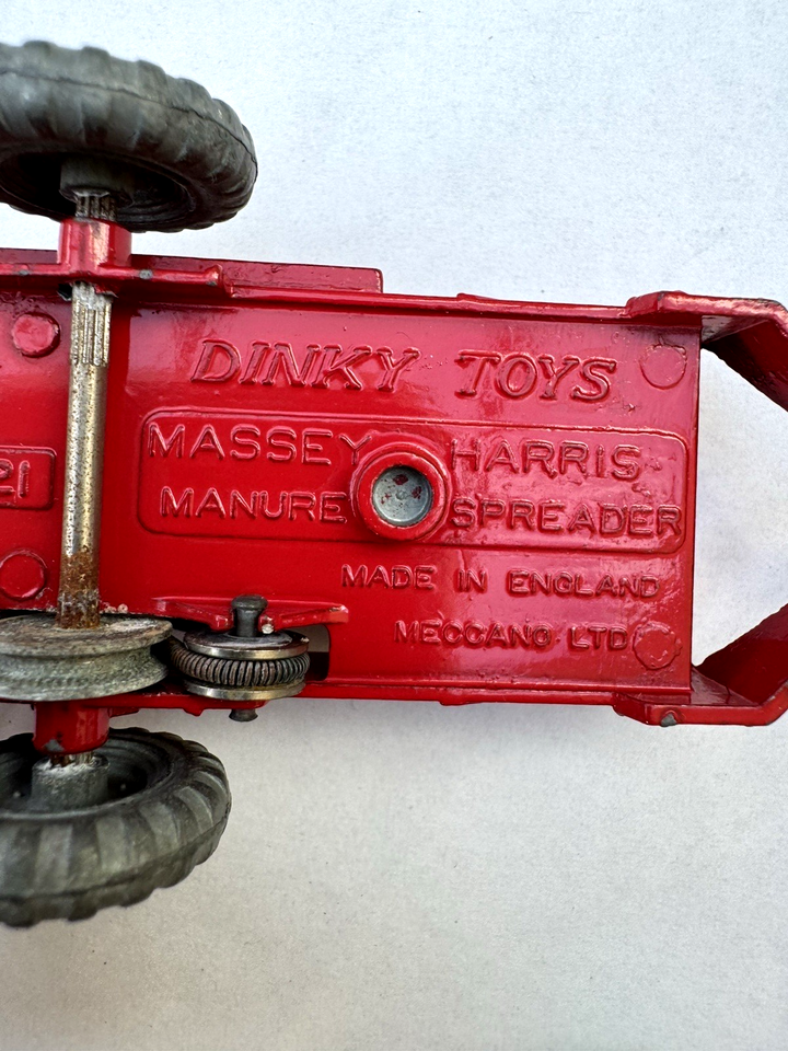 10 x 1950’s up Meccano Dinky Toys +? Hay Cart Cars Bus Tractor Ploughs ...