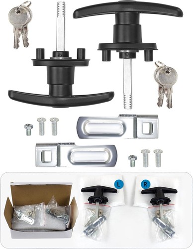 Truck Cap Camper Shell T-Handle Lock Latch Replacement Parts, Bed Black ...