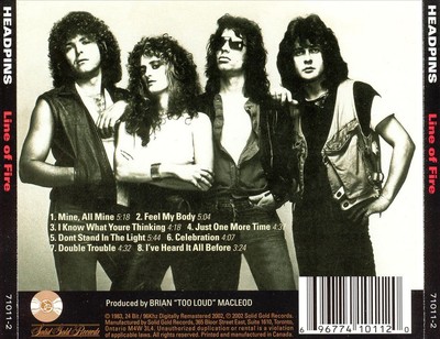 THE HEADPINS - LINE OF FIRE NEW CD 696774101120| eBay