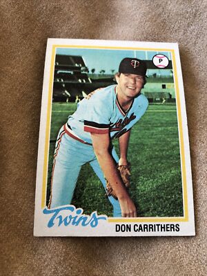 1978 Topps #113 Don Carrithers Twins | eBay