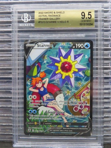 2022 Pokemon SWSH Astral Radiance Starmie V Ultra Rare Holo #TG13 BGS 9 ...