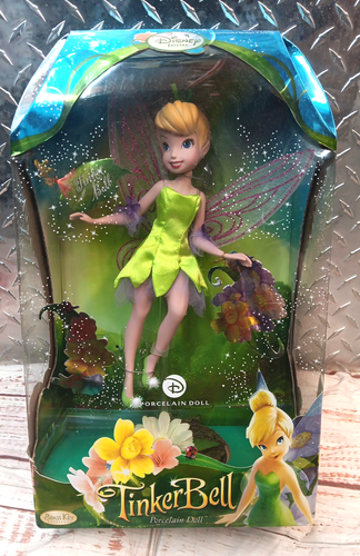 2007 Disney Porcelain Doll Brass Key Keepsakes Tinker Bell for sale ...