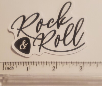 Cursive Rock and Roll sticker free combine shipping | eBay