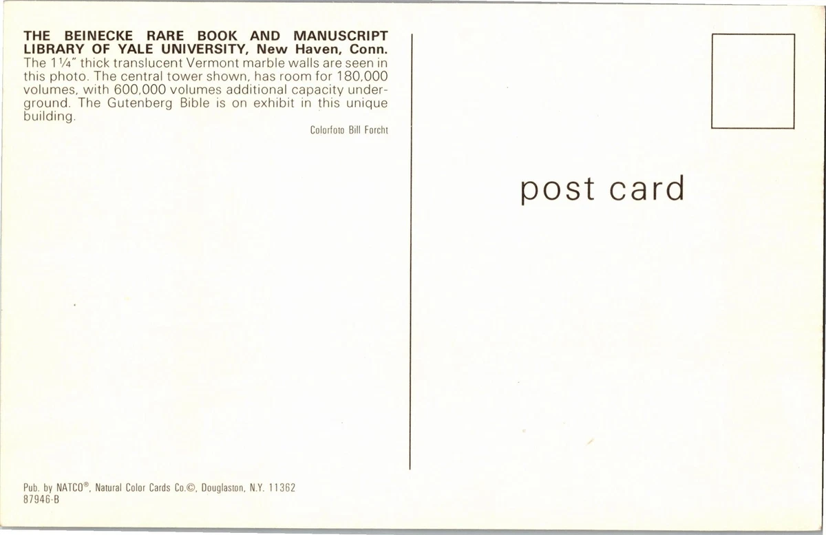 Yale Library Translucent Marble