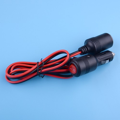 12V Universal Car Cigarette Lighter Extension Cable Cord Adapter with ...
