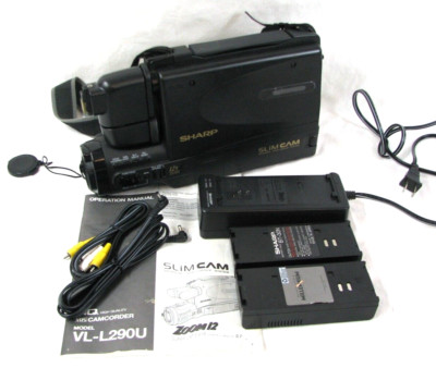 Sharp VHS Slim Cam VL-L62U Camcorder 12x Zoom W/ Case Untested | eBay