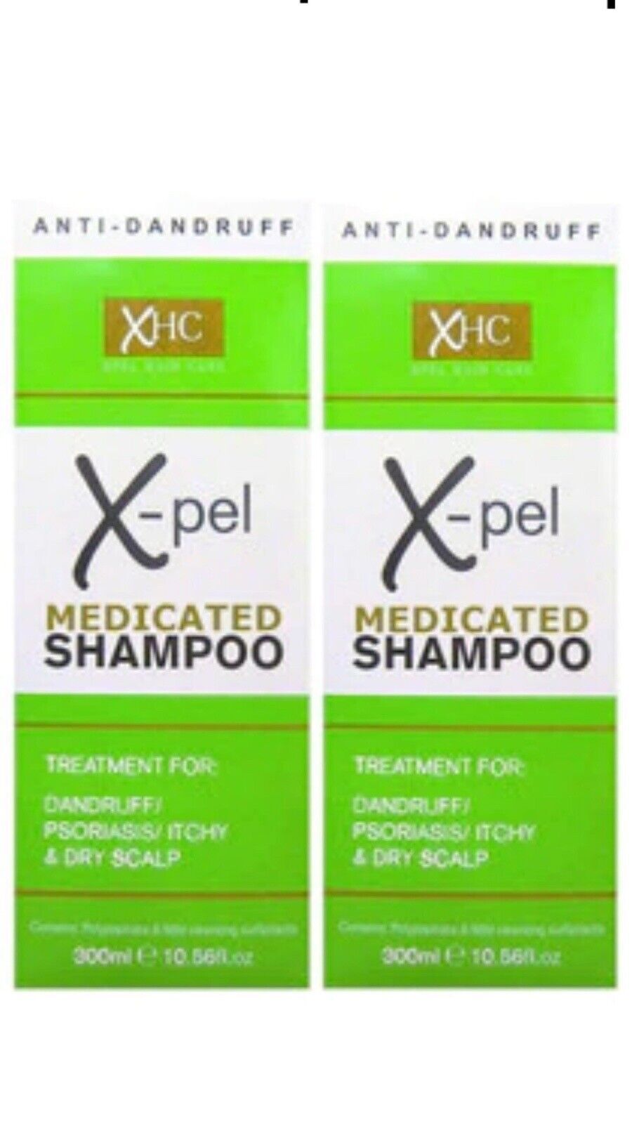 Medicated Shampoo X-pel XHC Dandruff Itchy Dry & Sensitive Scalp ...