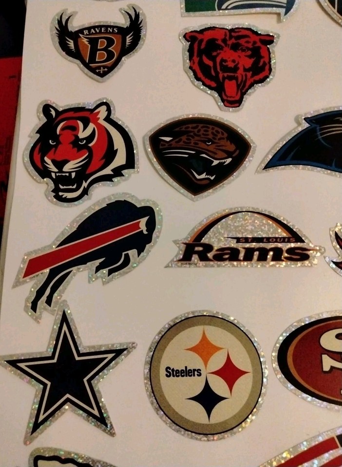 NFL "Vintage" loose Stickers - American Football Team Logo Lot 30 | eBay