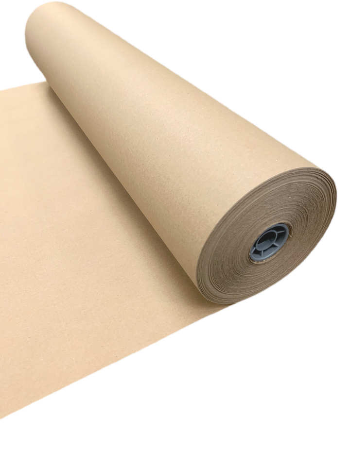 Brown kraft parcel packaging paper roll 100gsm 220m gift wrap FSC® 100% ...