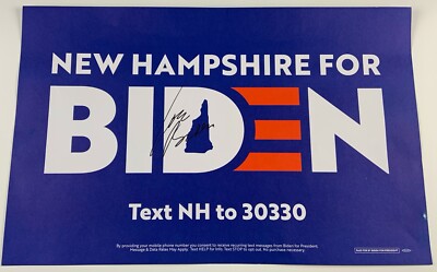 Joe Biden 46th President JSA Autograph Signed Campaign Sign | eBay