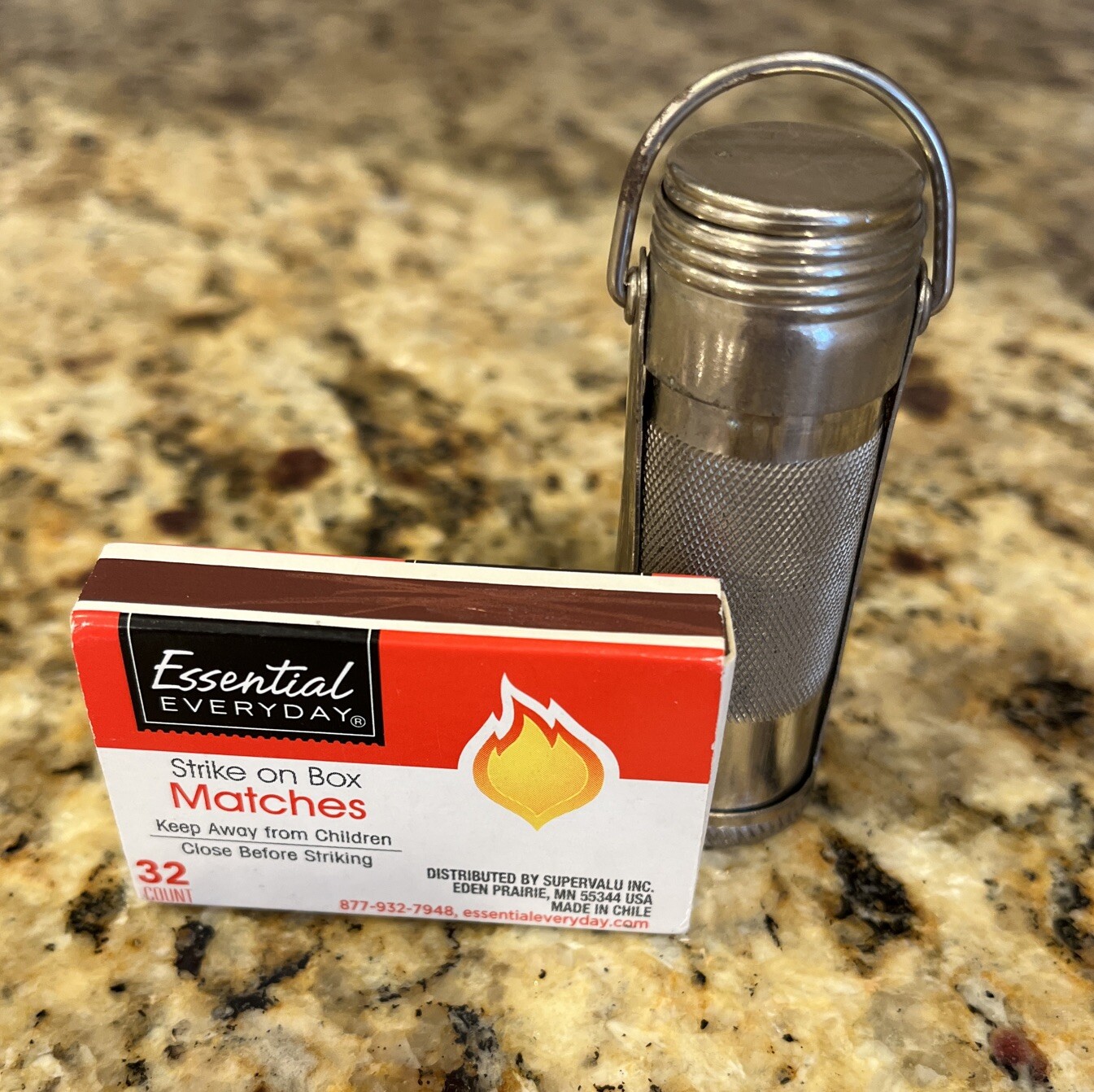 Vintage Waterproof Metal Match Safe/Holder, Hong Kong, Camping/Outdoors ...