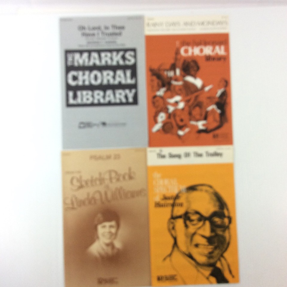 Choir Sheet Music Lot 11Hal Leonard Sacred Secular Church Choral Octavo ...