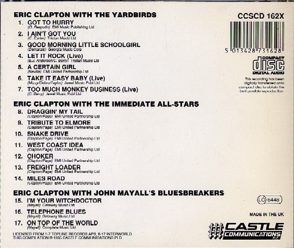 Eric Clapton / The Early Clapton Collection / CD / Hardrock / Heavy ...