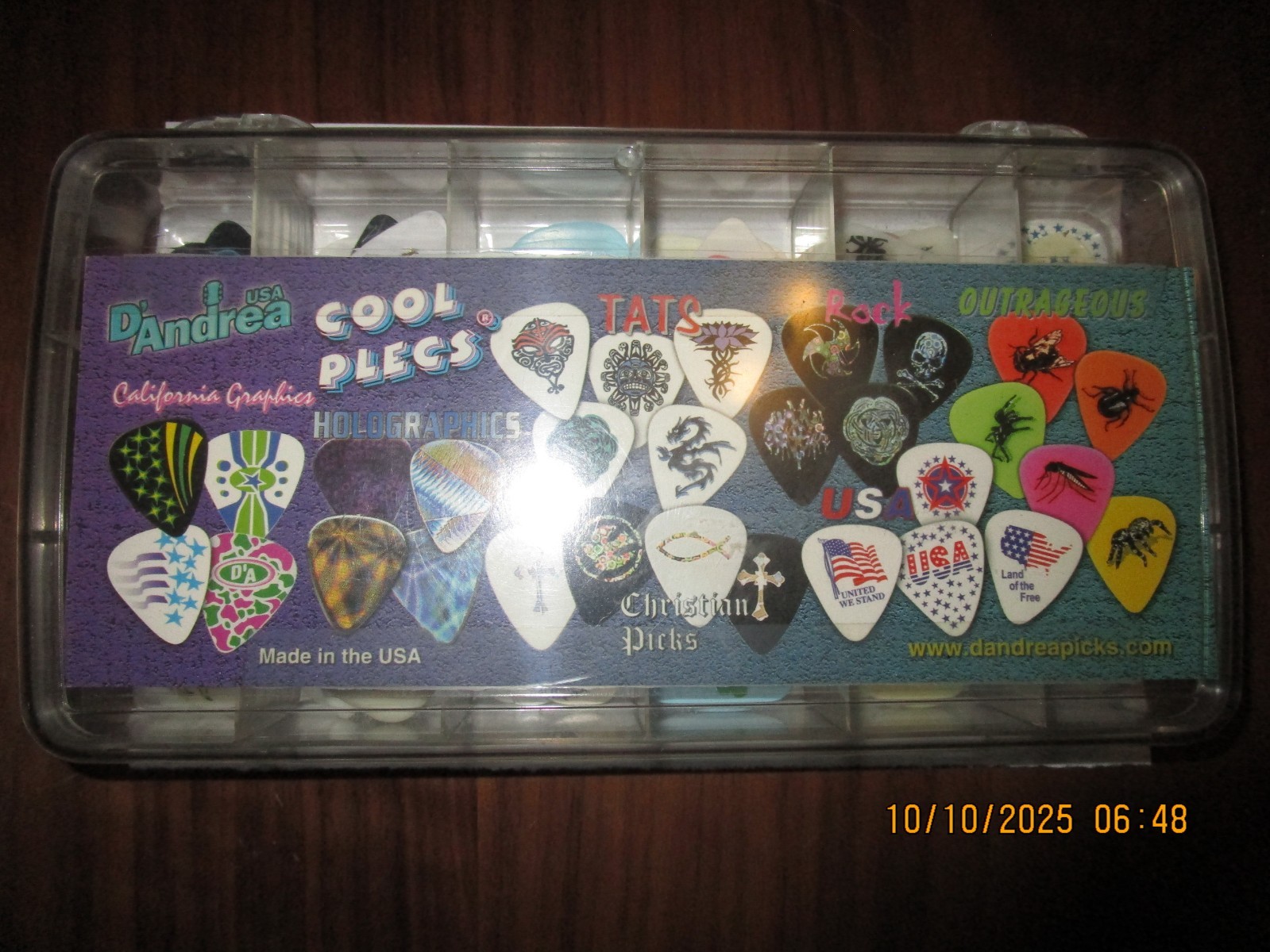 Vintage D'Andrea Cool Plecs Case & 127 Collectible Cool Plecs Guitar ...
