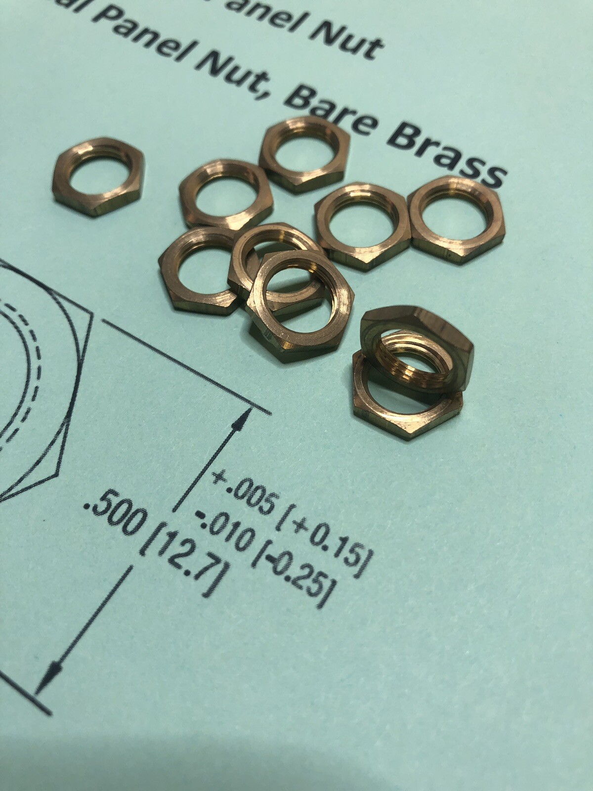 (10ea) 3/8-32 Brass Electrical Panel Nut | eBay