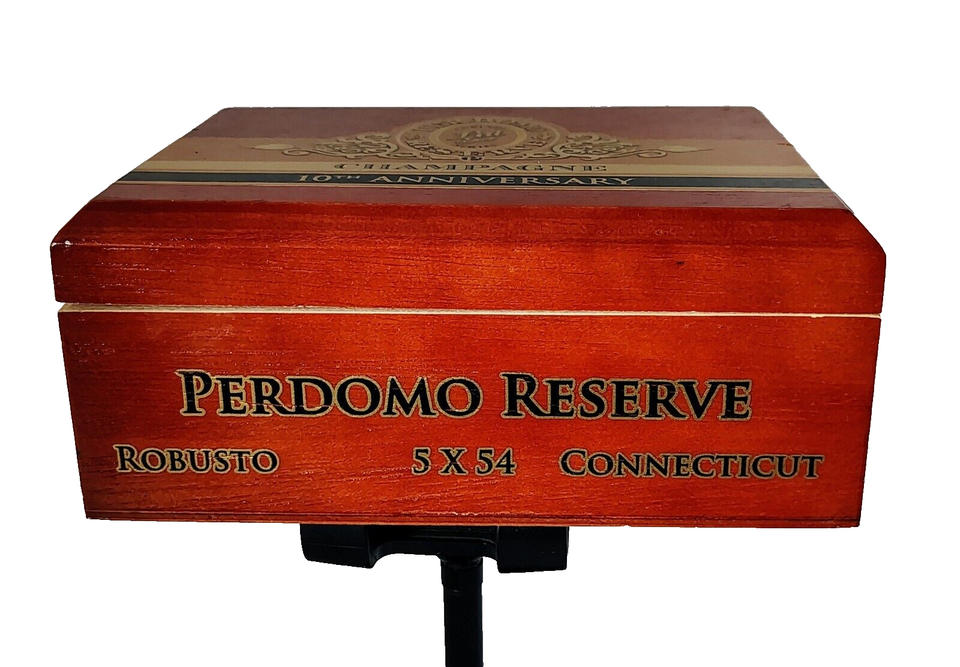 Perdomo Reserve Stash Box Humidor Hygrometer Humidifier Wooden Cigar | eBay