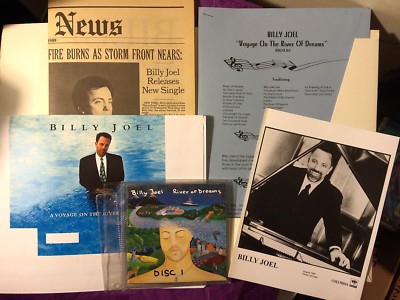 BILLY JOEL Rare PROMO PRESS PUBLICITY PHOTO, BIOS, PROMO CDs RIVER OF ...