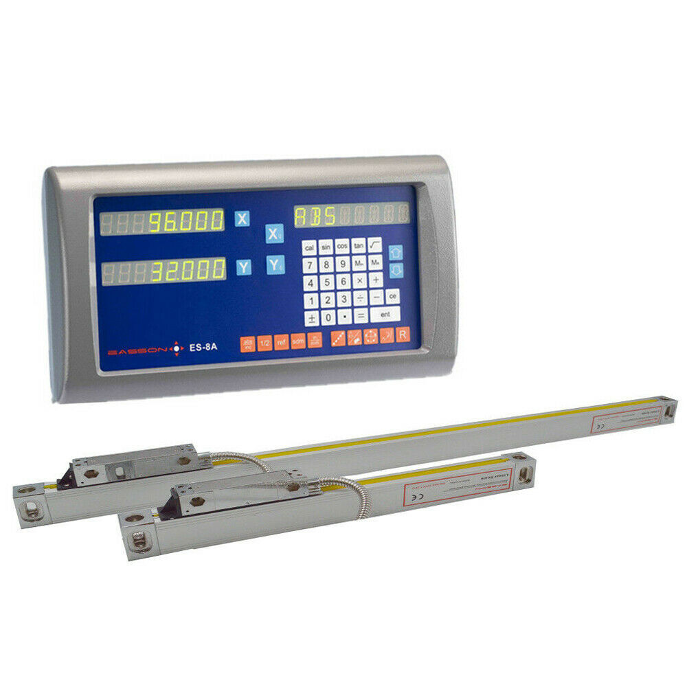 Easson Es-8a 2-axis Digital Readout With 2pcs Linear Scale Complete DRO ...