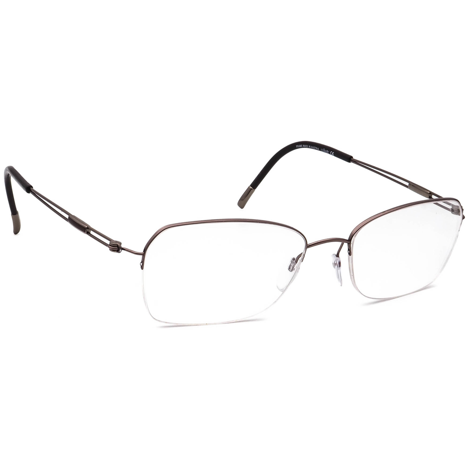 Silhouette Eyeglasses 4337 40 6052 Titan Brown Half Rim Frame Austria ...