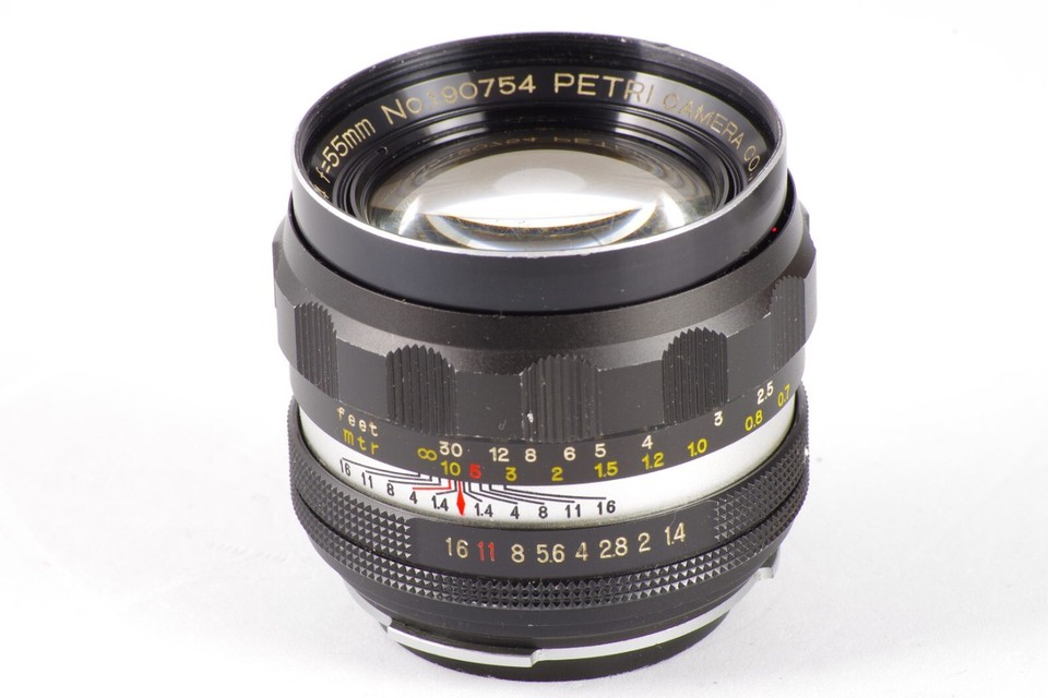 VERY RARE PETRI Prime Lens for PETRI 55mm F1.4 HARD USED CONDITION | eBay