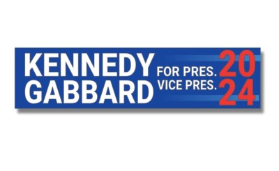 Robert F Kennedy Jr Tulsi Gabbard Bumper Sticker President VP 2024 ...