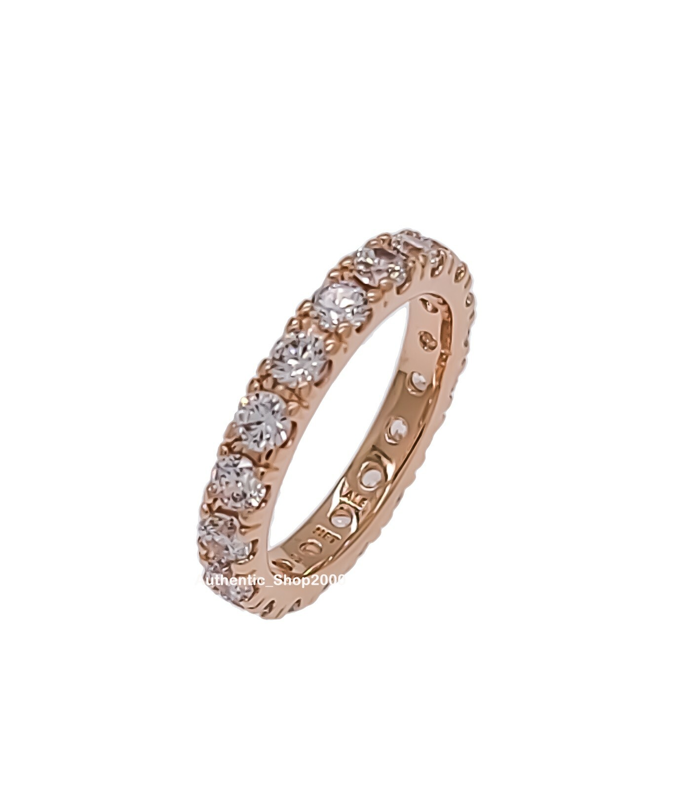 NEW 100% Authentic PANDORA Rose Gold Sparkling Row Eternity Ring ...