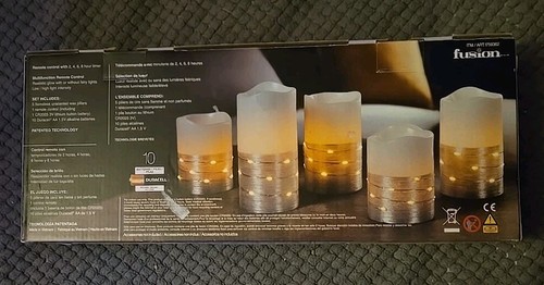 Fusion Fairy Light Multifunction Remote Control Led Candles 5 Count ...