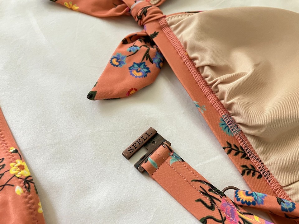 Spell & The Gypsy Posy Triangle Bikini Top and Cheeky Bottom Size S ...