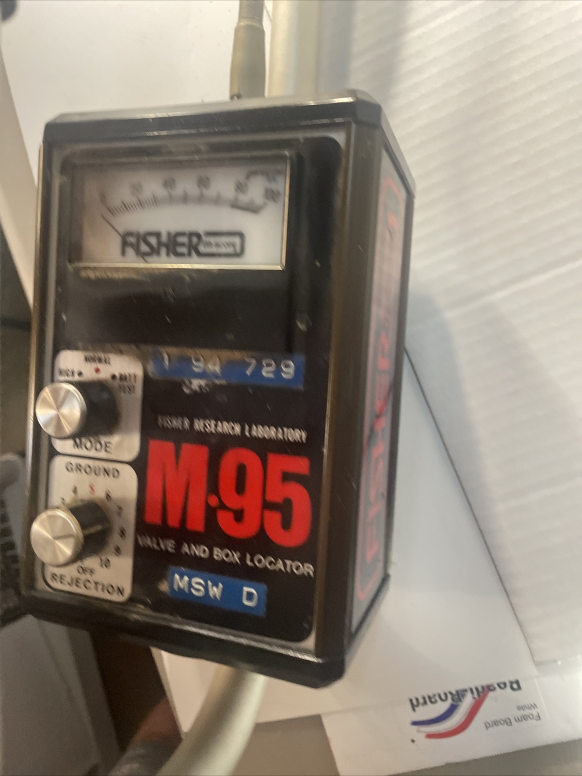 Vintage Fische M-Scope Model M-95 Valve & Box Locator Metal Detector ...