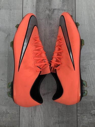 Nike Mercurial Vapor X FG ACC Mango Football Soccer Cleats Silver ...