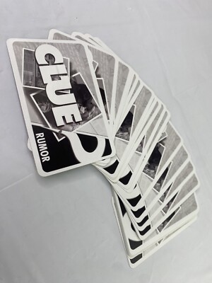 Clue Discover the Secrets Deck of Rumor Cards 2008 Replacement Pieces ...