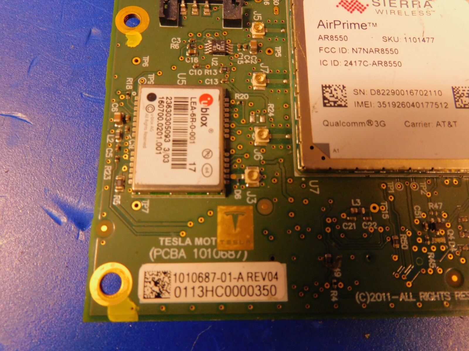 2012-2015 Tesla Model S PCBA 3G Module 1010687-01-A / NO SIM CARD | eBay