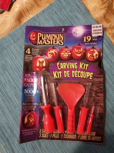 Pumpkin Masters Pumpkin Carving Kit With 19 Pieces Pattern Book ...
