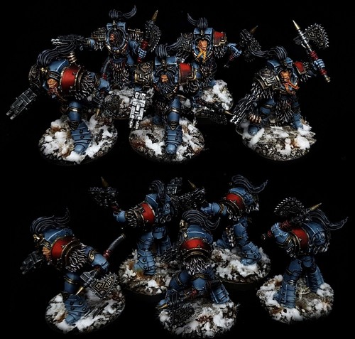 Space Wolves Legion Varagyr Terminators Superbly Painted Warhammer 40K ...