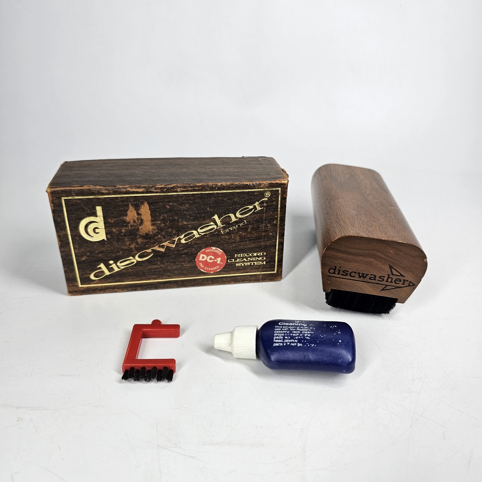 Vintage Discwasher Walnut Handle Vinyl Record Cleaner Brush | eBay