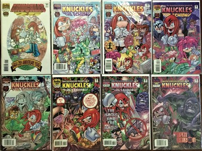 LOT 342: KNUCKLES Echidna 8 Comic Books #25-32 ~ 1999 Bagged & Boarded ...