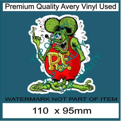 RAT FINK RAT ROD Decal Sticker for Mancave Rat Hot Rod Americana Decals ...