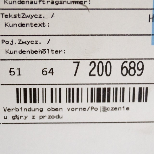 BMW 5 F10 2015 OEM Radiator Joint Upper Front 7200689 51647200689 for ...