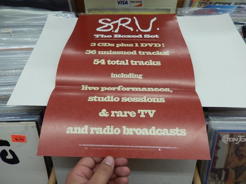STEVIE RAY VAUGHAN SRV BOX SET RARE Promo Poster Flat NEW ORIGINAL ...