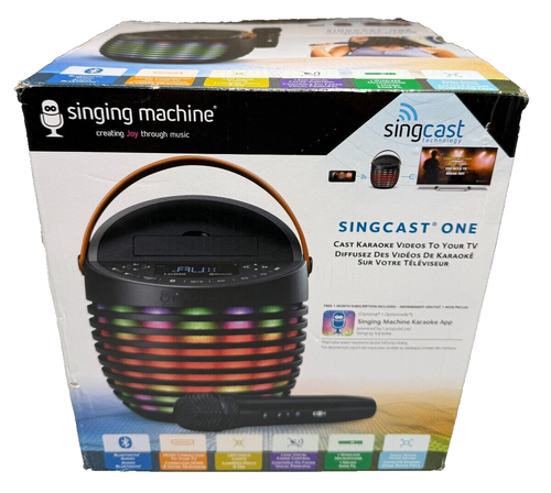 Singing Machine SingCast One Casting Bluetooth Karaoke System w ...