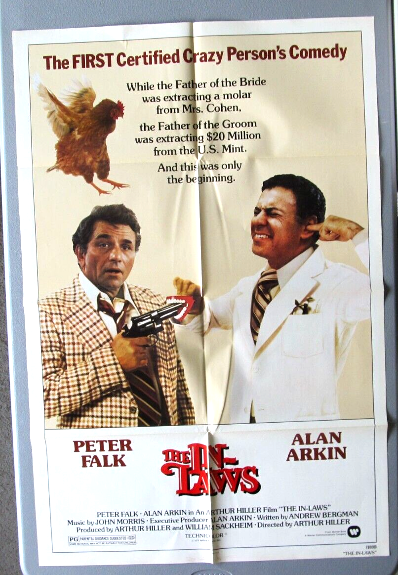 THE IN LAWS ORIGINAL 27X41 FOLDED MOVIE POSTER 1979 PETER FALK ALAN ...
