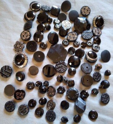 Buttons - Victorian Mourning Buttons