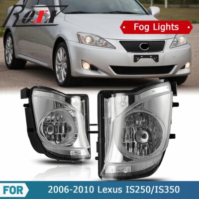 For 2006-2010 LEXUS IS250 IS350 Fog Lights Clear Lens Halogen Front ...
