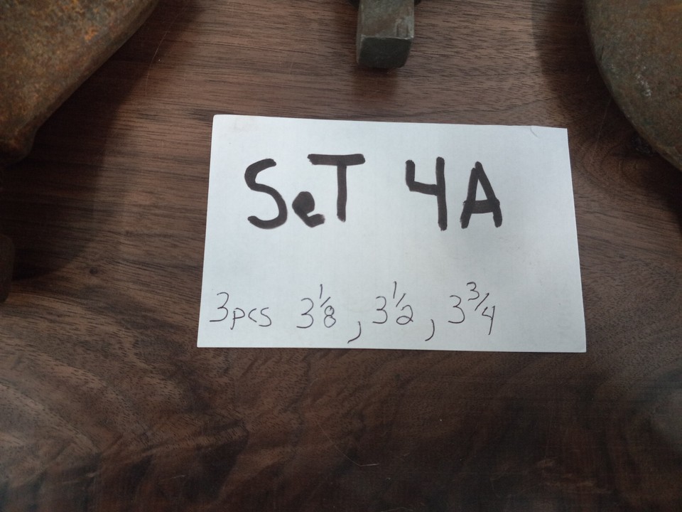 LATHE DOGS USED BIG SET OF 3 LATHE DOGS Old USA Steel SET 4A 3-1/8,3-1/ ...