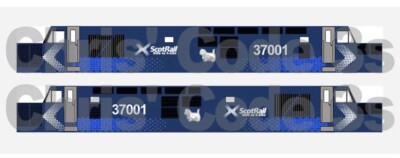 Adhesive Vinyl Class 37 Decal suit OO gauge Hornby / Lima - Scotrail ...