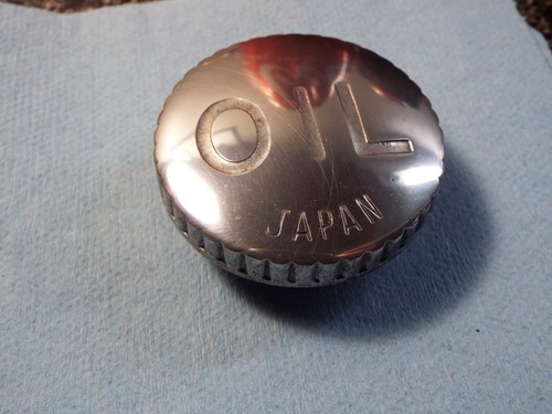 OEM Kawasaki 1972 H1 500 Mach 3 non vented oil tank metal threaded lid ...
